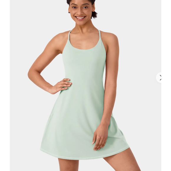 HALARA | Dresses | Halara Everyday Cloudful Backless 2in Activity ...